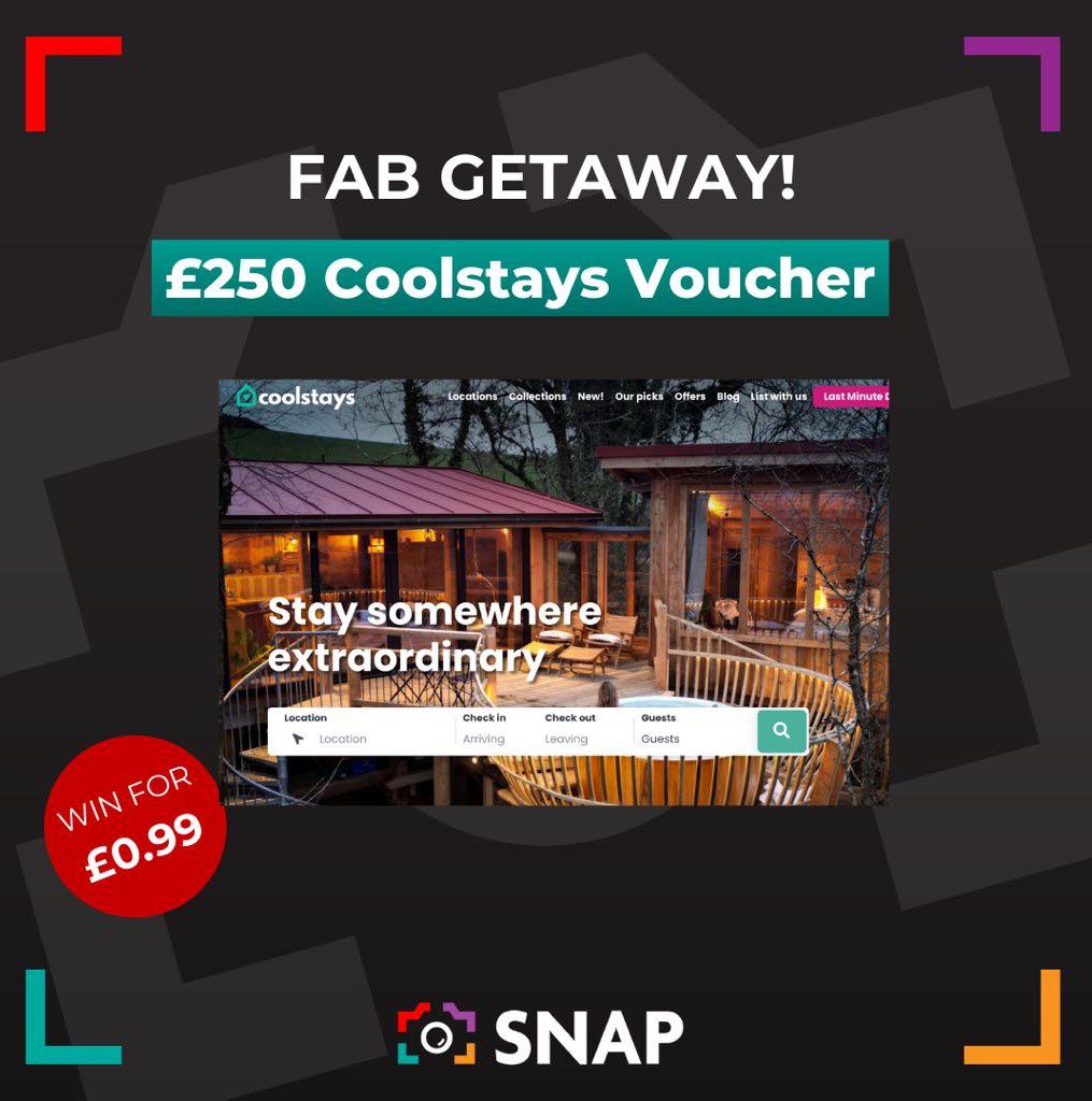 £250 Cool Stays Voucher - Snap Competitions
